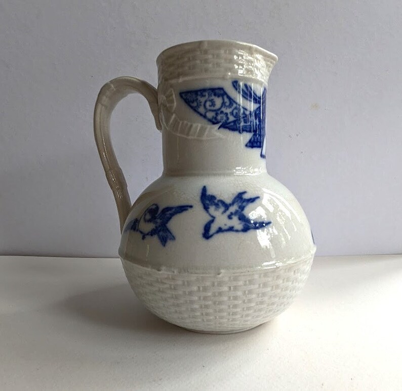 Antique Brownfield Aesthetic Pitcher Flow Blue - Etsy