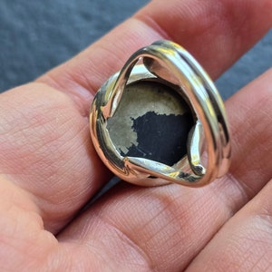 Size 8, Healer's Gold, Apache, Gold Pyrite, Sterling Silver, Ring ...