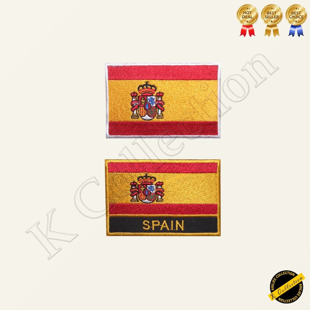 SPAIN National Flag Embroidered Iron on Sew on Patch Badge - Etsy