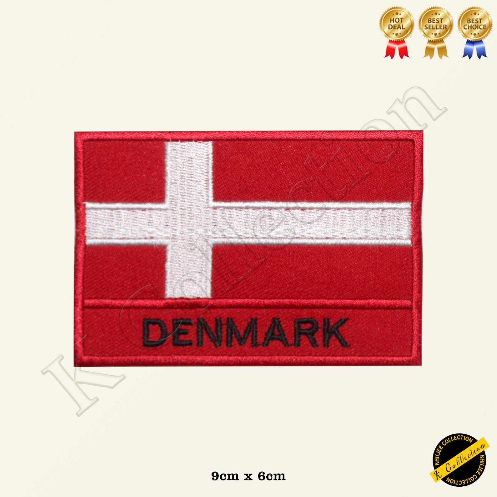 Denmark National Flag Embroidered Iron on Sew on Patch Badge - Etsy