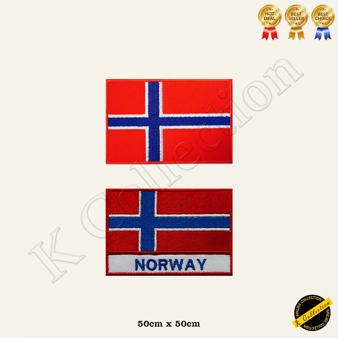 Norway National Flag Embroidered Iron on Sew on Patch Badge - Etsy