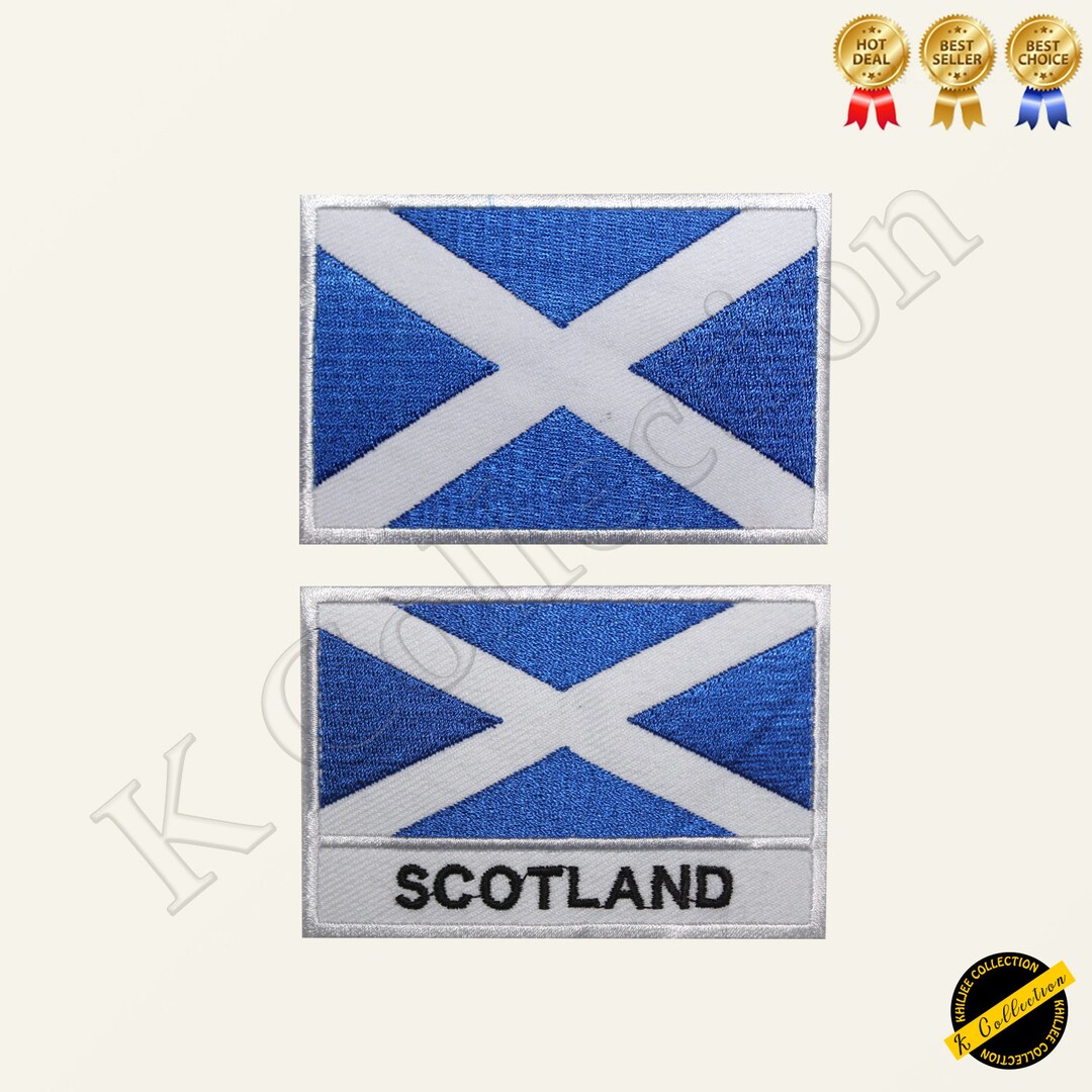 SCOTLAND National Flag Embroidered Iron on Sew on Patch Badge - Etsy