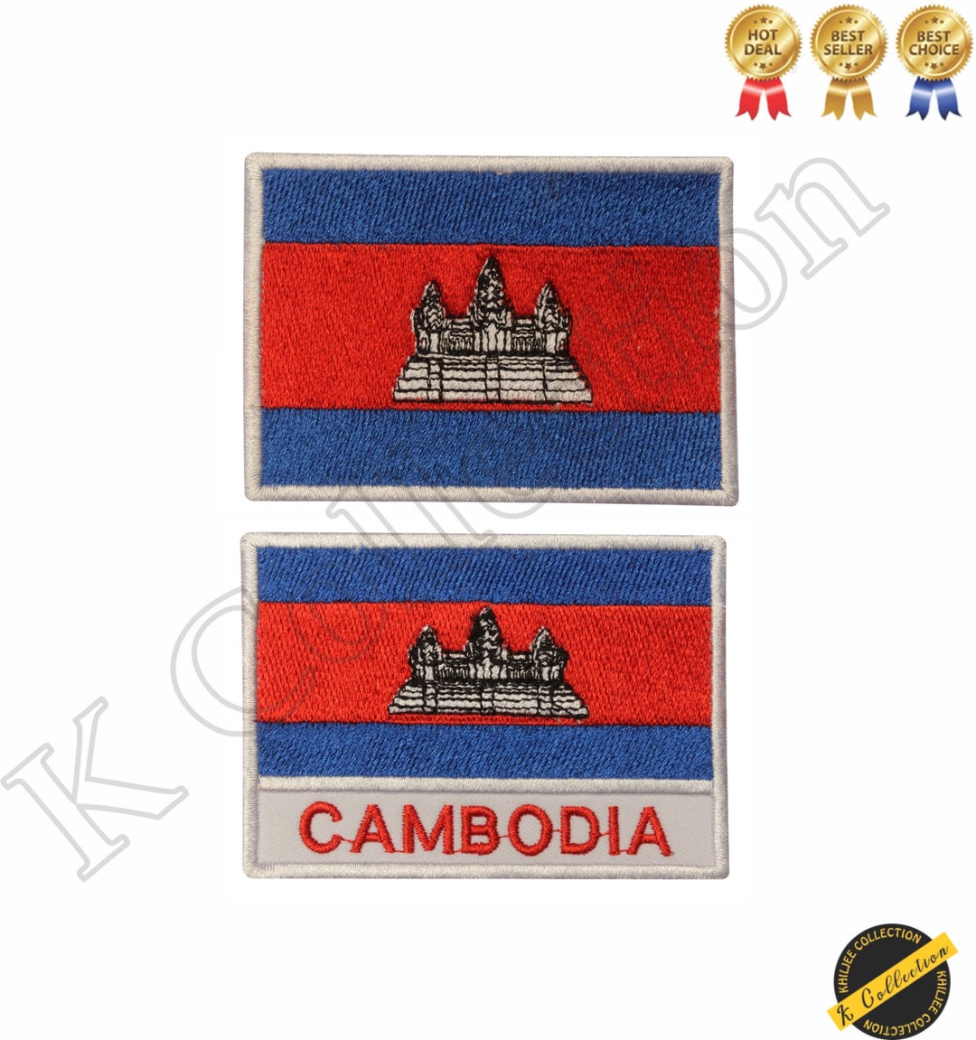 CAMBODIA National Flag Embroidered Iron on Sew on Patch Badge - Etsy