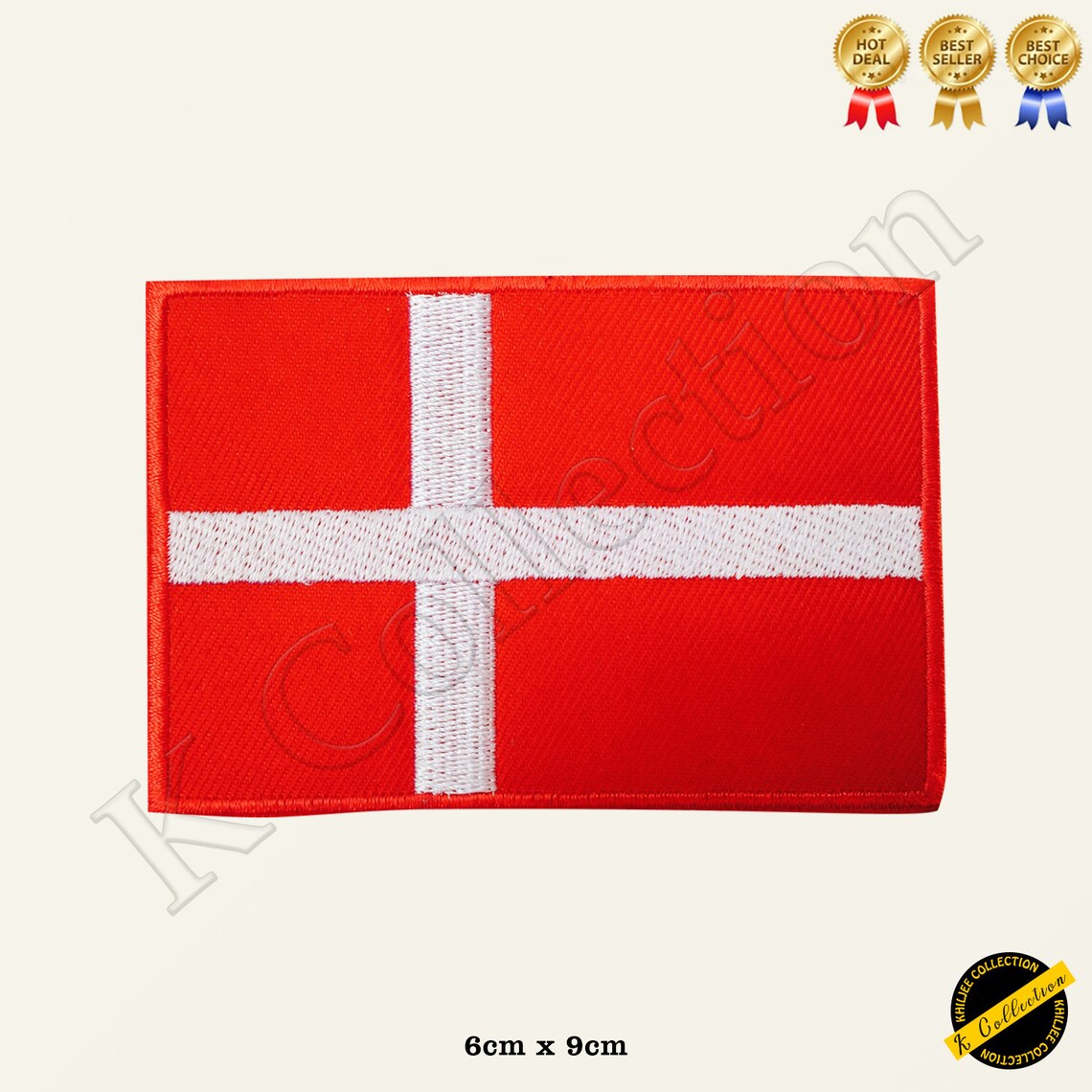 Denmark National Flag Embroidered Iron on Sew on Patch Badge - Etsy