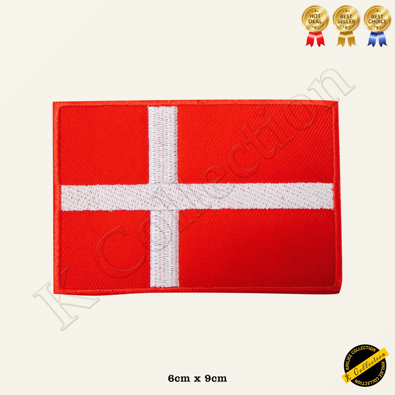 Denmark National Flag Embroidered Iron on Sew on Patch Badge - Etsy