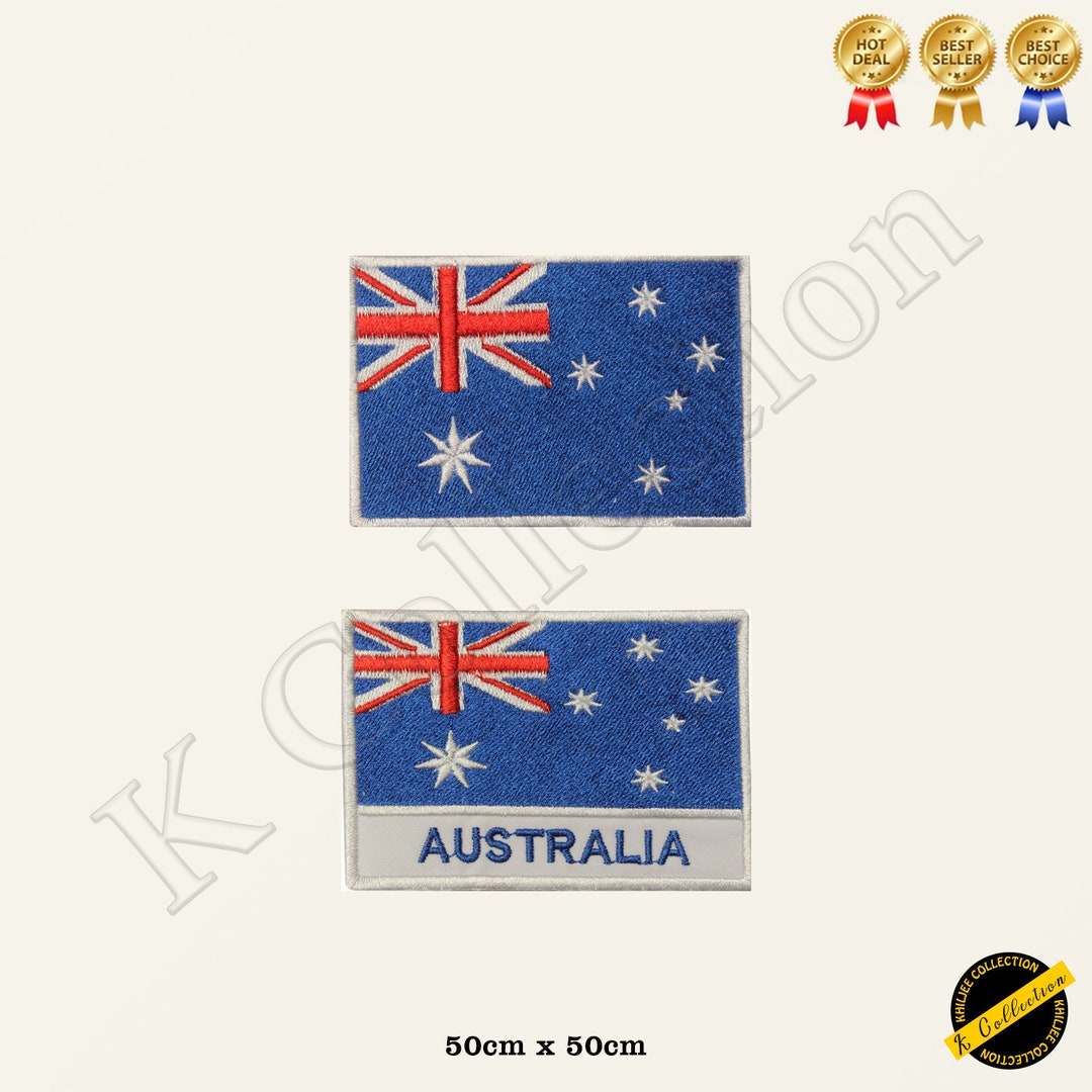 Australia National Flag Embroidered Iron on Sew on Patch Badge - Etsy