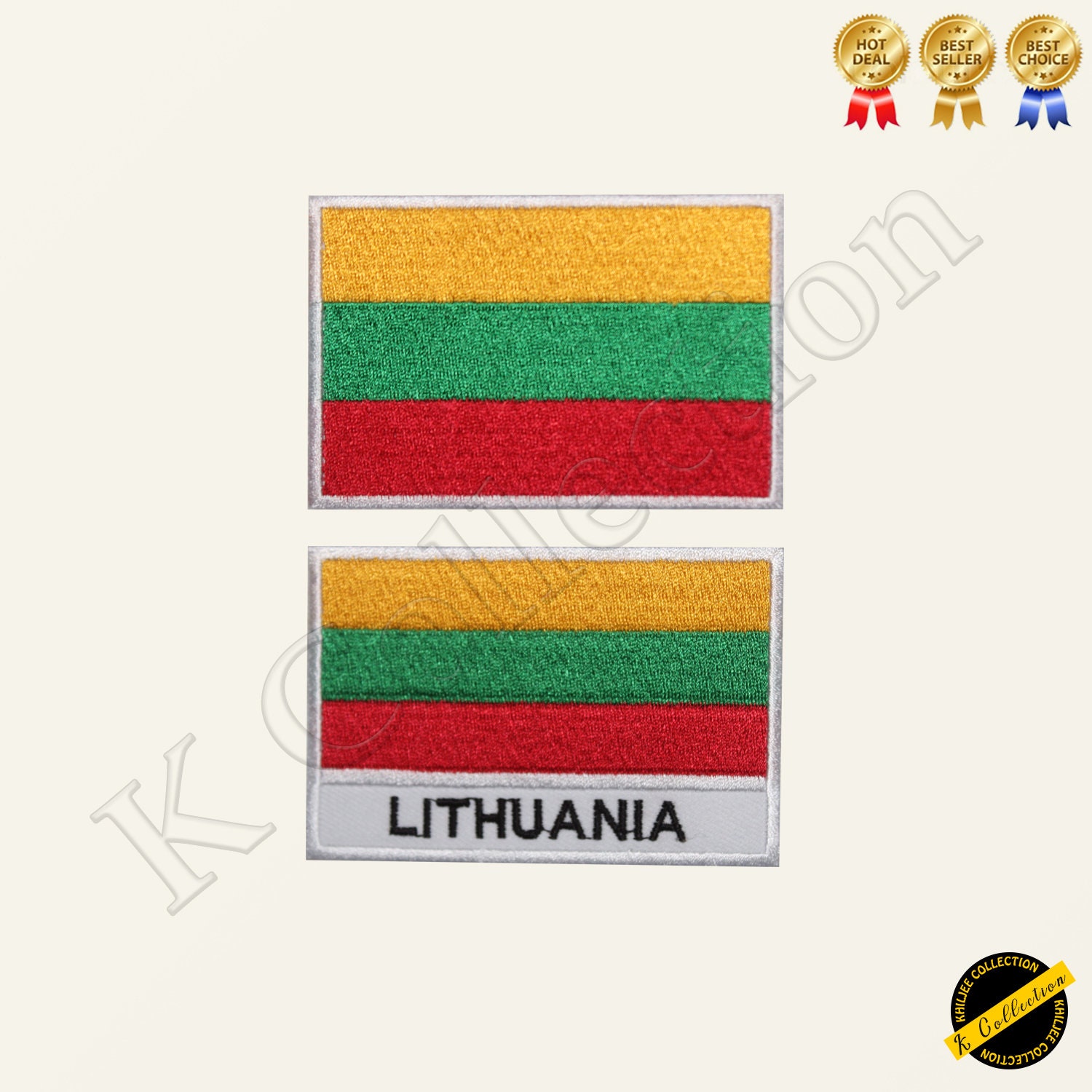 LITHUANIA National Flag Embroidered Iron on Sew on Patch Badge - Etsy