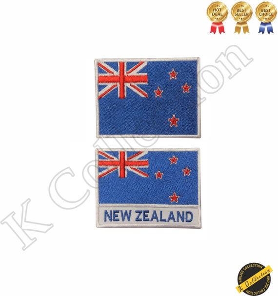 NEW ZEALAND National Flag Embroidered Iron on Sew On Patch | Etsy