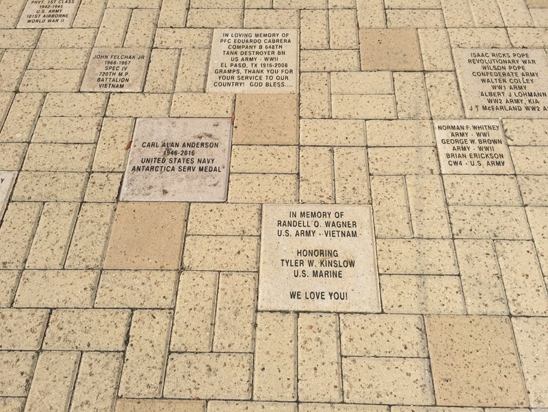 Concrete Brick Paver Sandblasting Engraving (free Engraving & Free ...