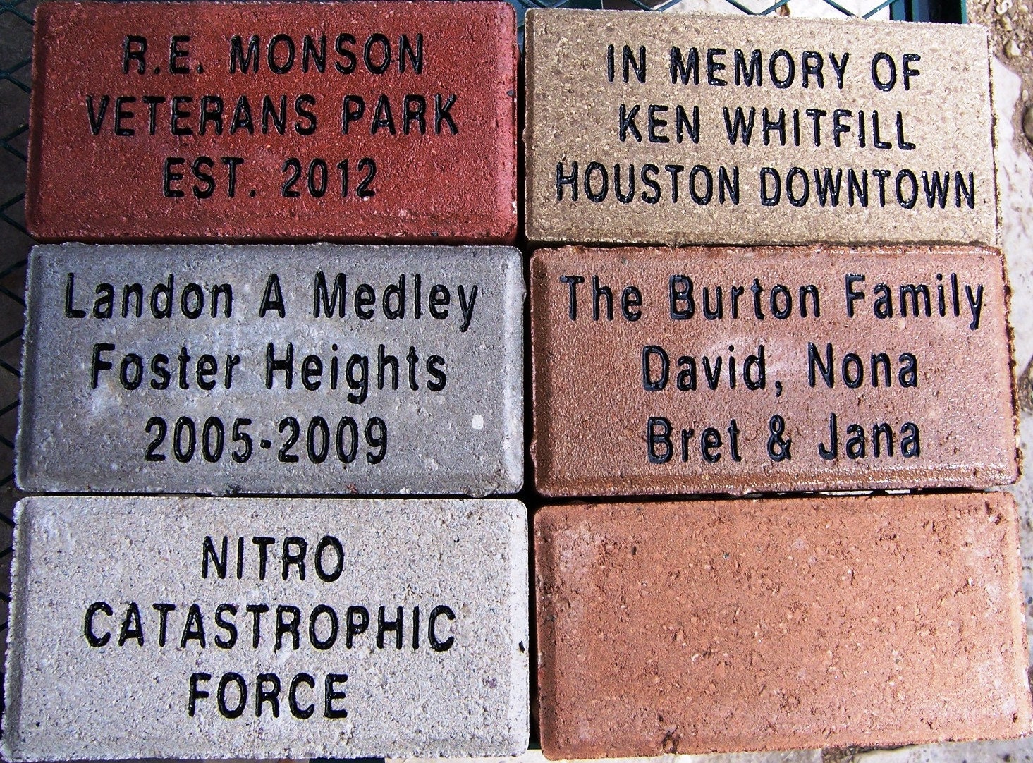 Concrete Brick Paver Sandblasting Engraving (free Engraving & Free ...