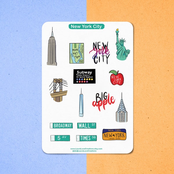 New York Sticker - Etsy