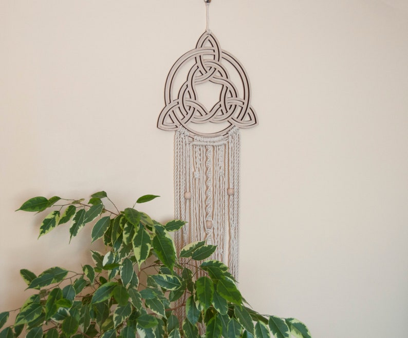 Celtic Wall Art Trinity Knot Woven Wall Hanging Wood Love | Etsy