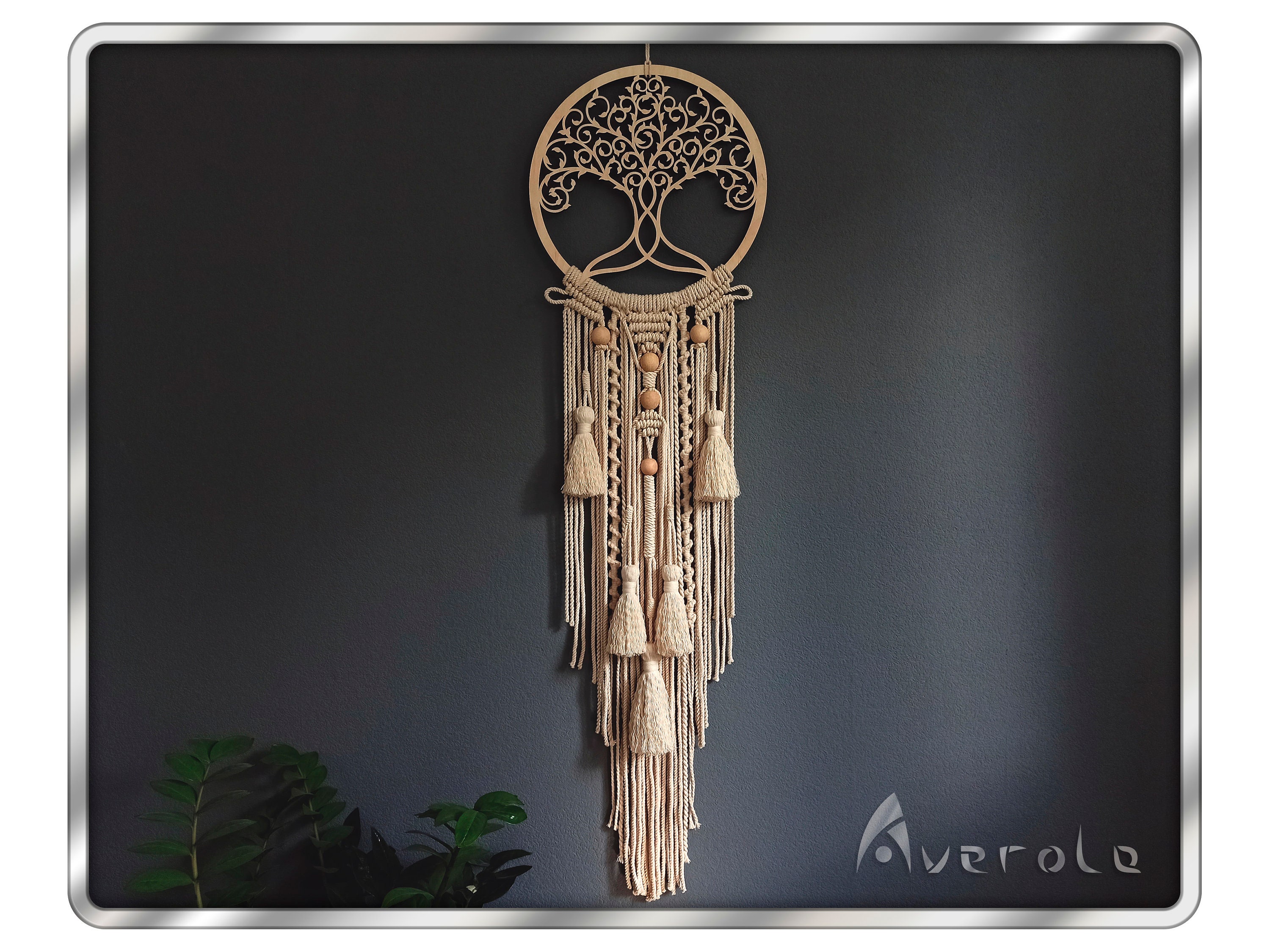 Tree of Life Wall Hanging, Family Tree Wall Decor With Tassels, Celtic ...