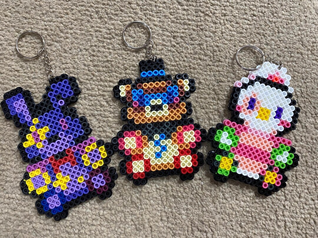 Five Nights at Freddy’s Security Breach Perler Beads Keychains - Etsy