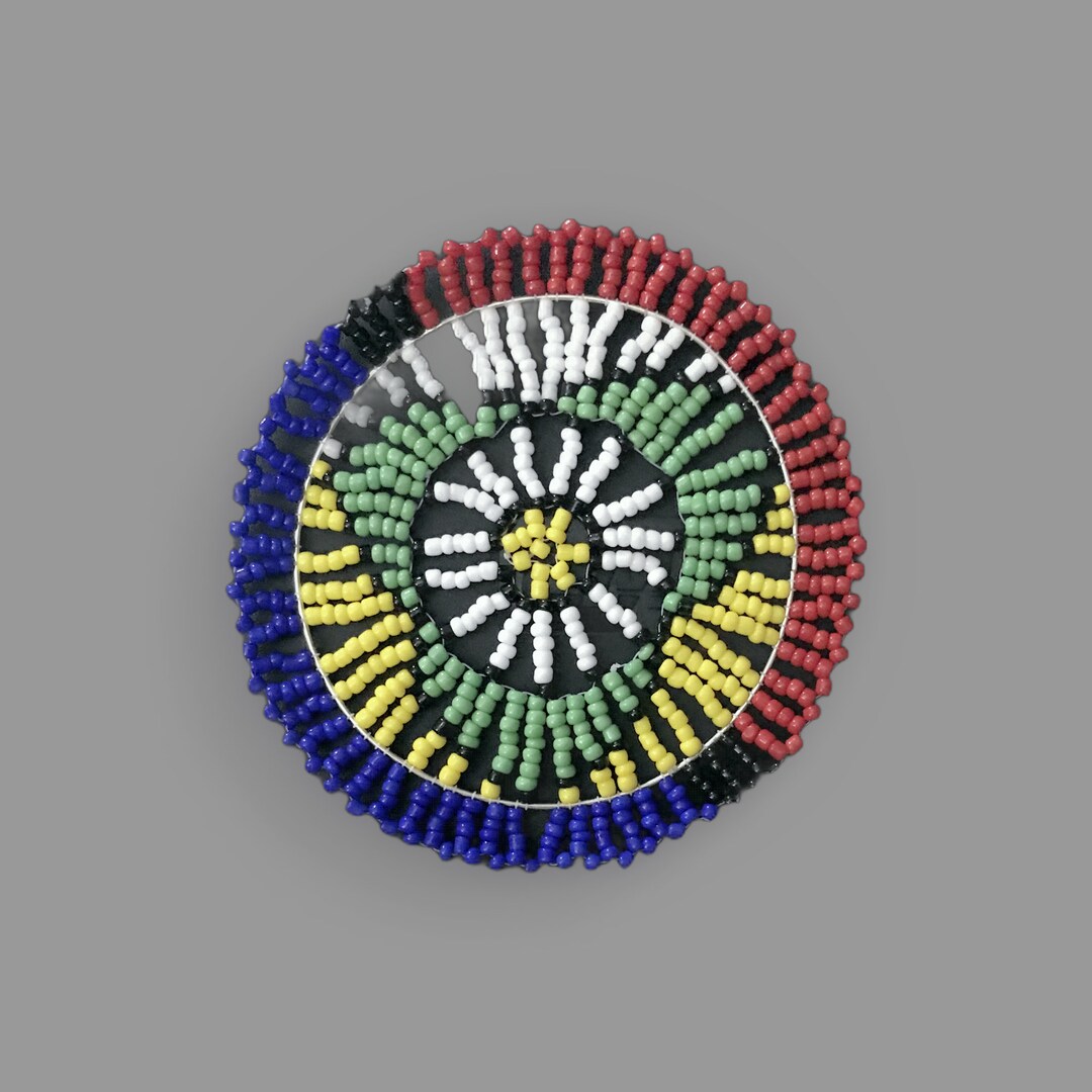 African Beaded Coaster Set of 6 - Etsy UK