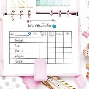 Social Media Planner and Tracker! Printables, Project Planner, Bullet ...