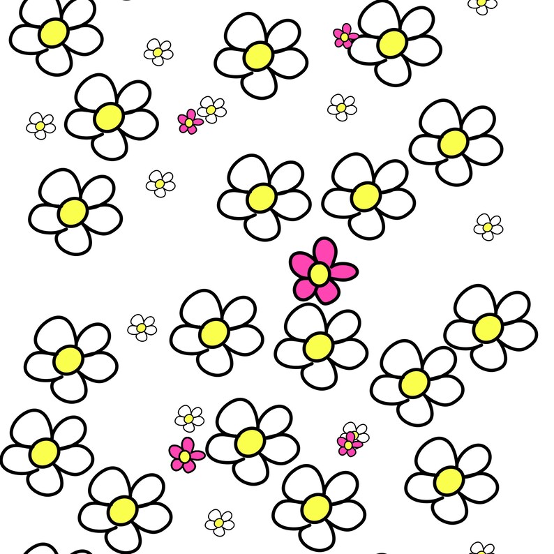 Flowers Digital Paper Seamless Digital Paper Spring Art - Etsy