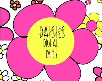 Flowers Digital Paper Seamless Digital Paper Spring Art - Etsy