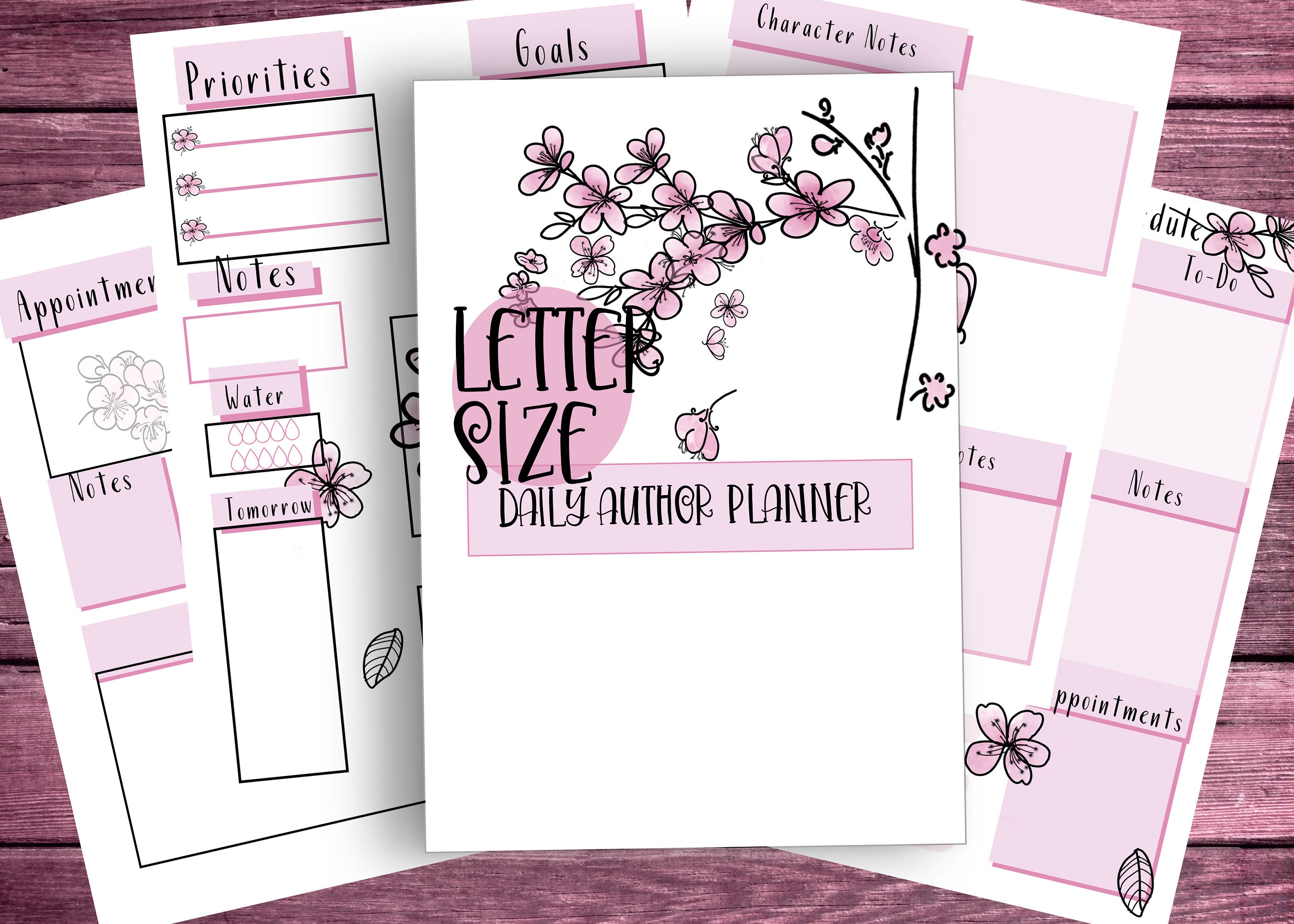 Writing Planner Printable Author Planner Writing Project - Etsy