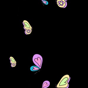 Butterfly Digital Paper, Seamless Digital Paper, Spring Art, Doodles ...