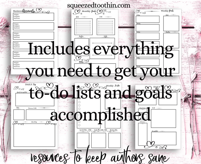 Productivity Planner Printables! Goal Planner, Daily Printables ...