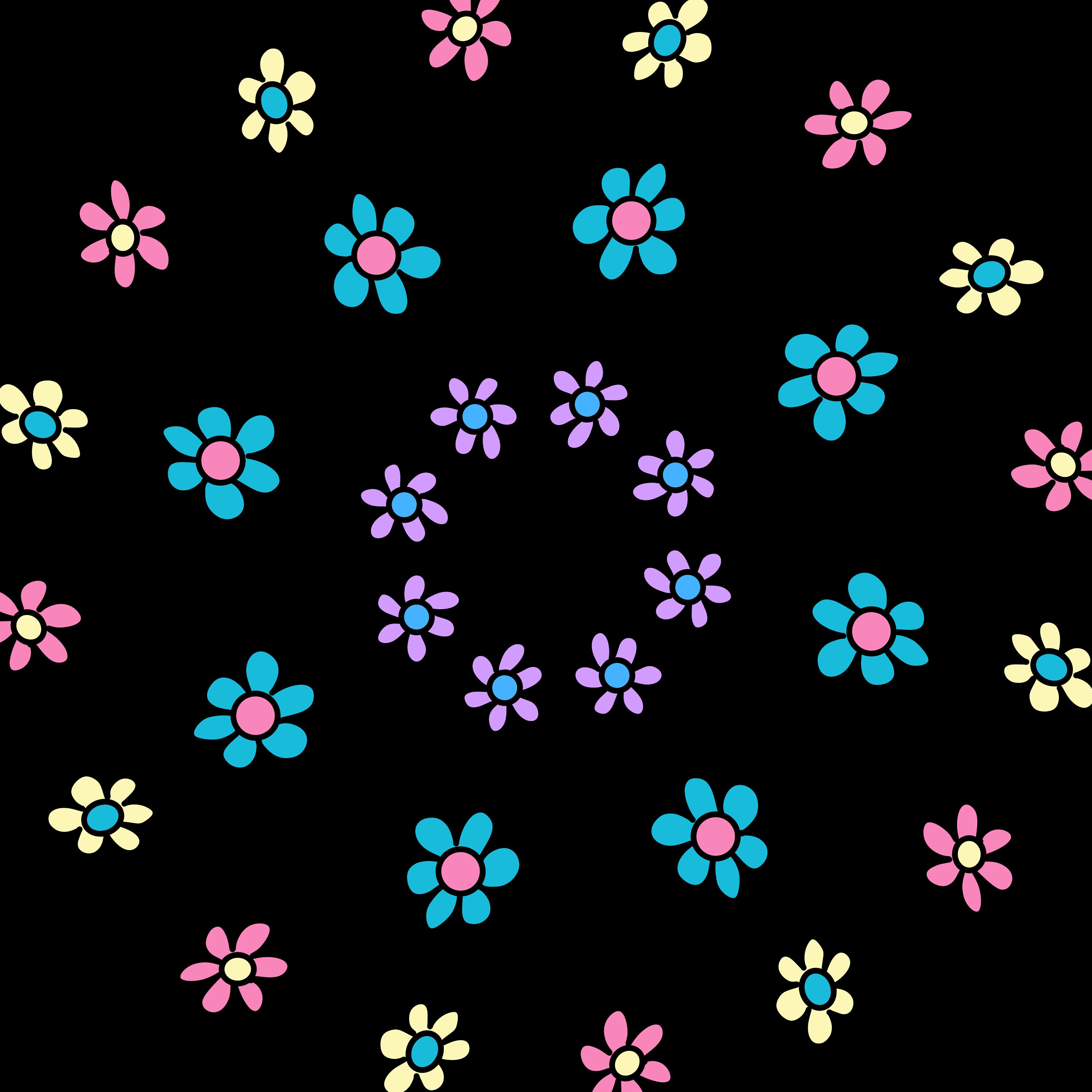 Pastel Daisy Digital Paper - Etsy