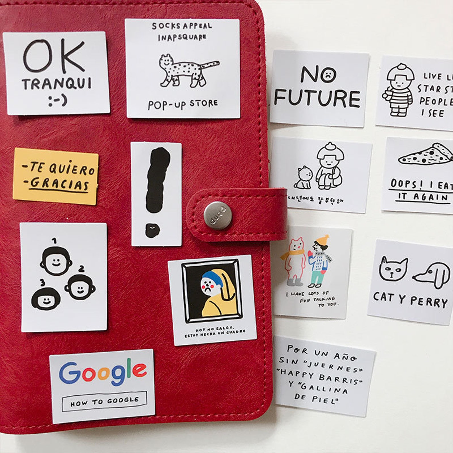 12/pcs Cute Kids Drawing Wording Journal Stickers Die Cut - Etsy