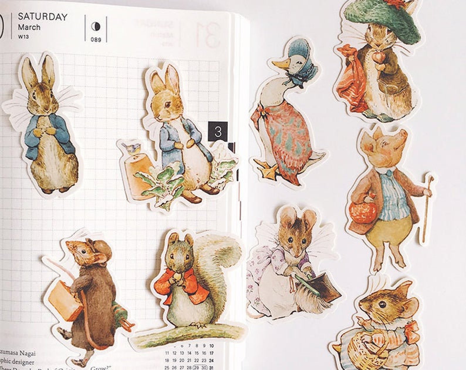 11pcs/pack Vintage Style Peter Rabbit Lovely Bunny Duck Piggy - Etsy