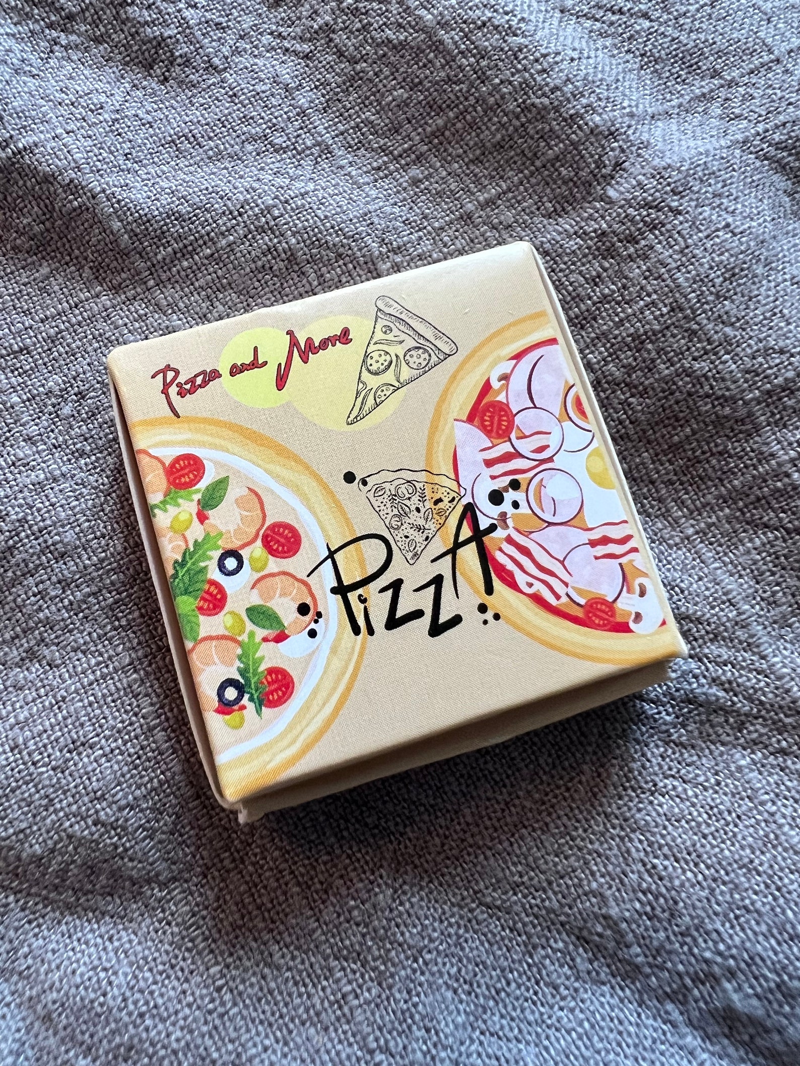 Miniature Pizza Box, Mini Pizza, Miniature Food, Dollhouse Pizza, Toy ...