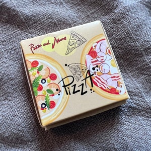 Miniature Pizza Box, Mini Pizza, Miniature Food, Dollhouse Pizza, Toy ...