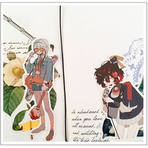 19pcs/pack Japanese Comic Manga Themed Stickers , Die Cut Stickers ...