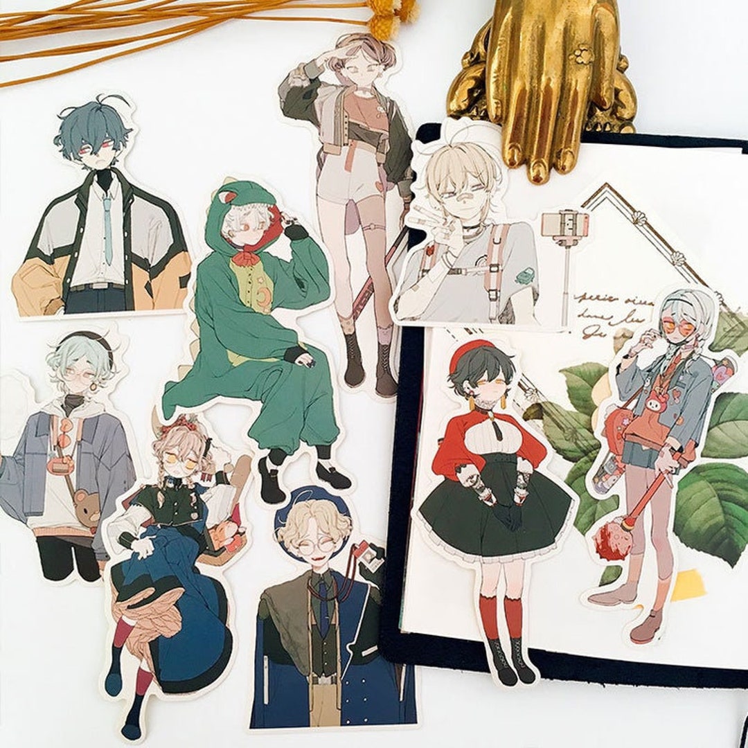 19pcs/pack Japanese Comic Manga Themed Stickers , Die Cut Stickers ...