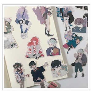 19pcs/pack Japanese Comic Manga Themed Stickers , Die Cut Stickers ...