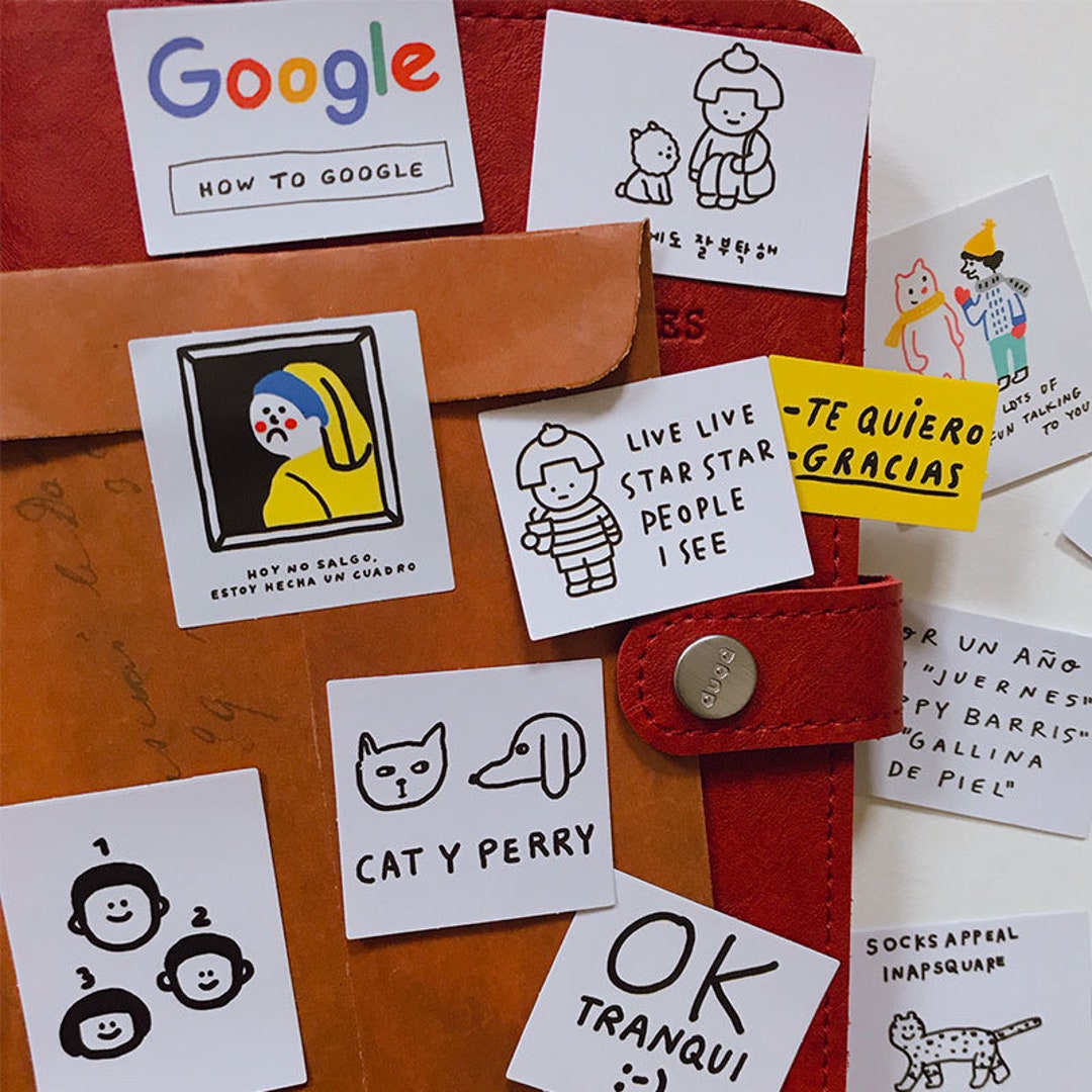 12/pcs Cute Kids Drawing Wording Journal Stickers, Die Cut Stickers ...