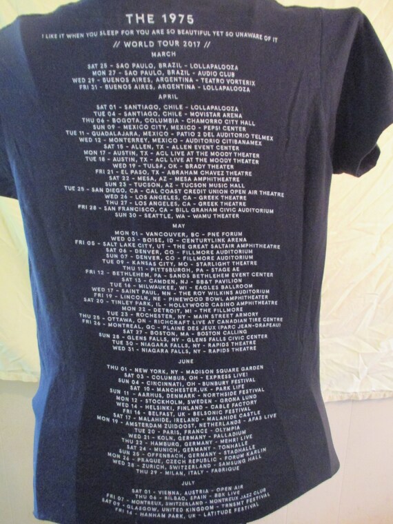 The 1975 Band-World Tour 2017-Size Women's Small - Gem