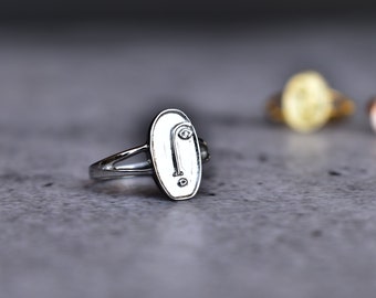 Face Sculpture Ring - Etsy