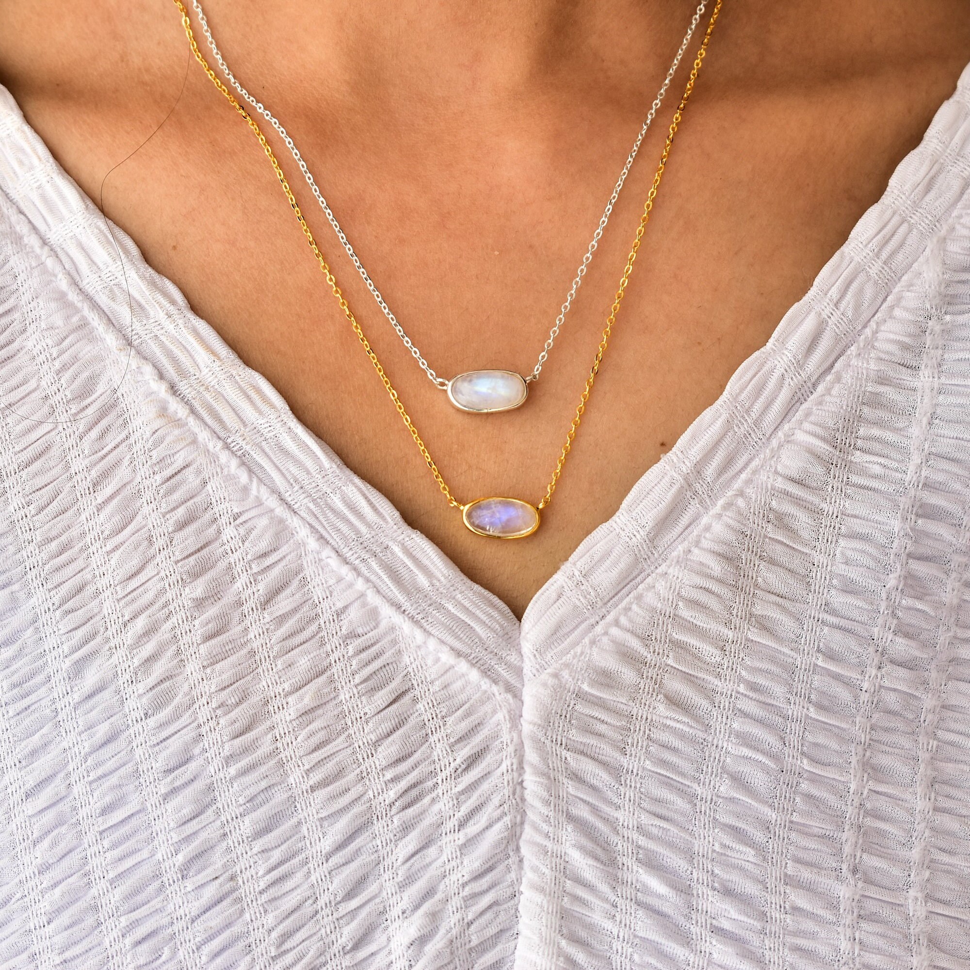 Moonstone Necklace Healing Crystal Necklace Moonstone - Etsy