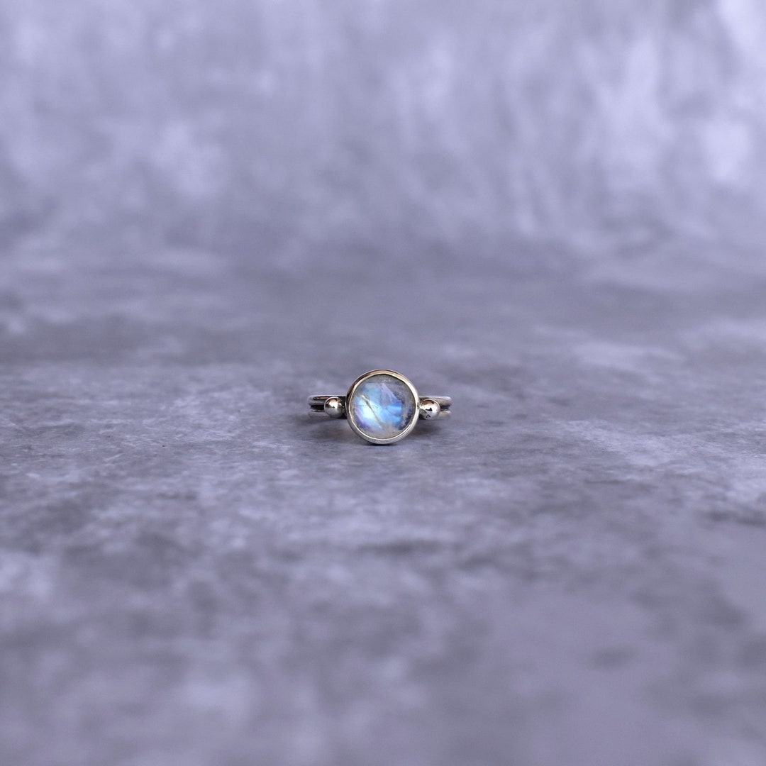 Genuine Moonstone Ring* Sterling Silver Handmade Ring* Healing Gemstone ...