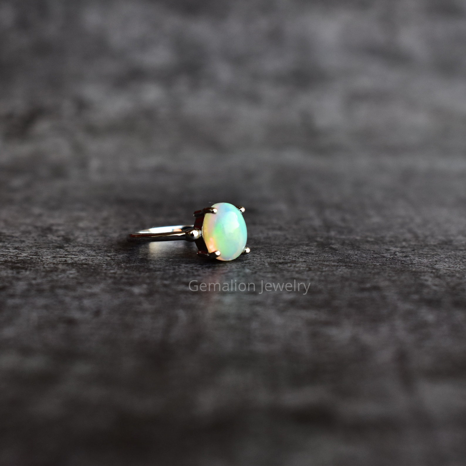 Ethiopian Welo Opal Ring Multi Fire Opal Gemstone Ring - Etsy