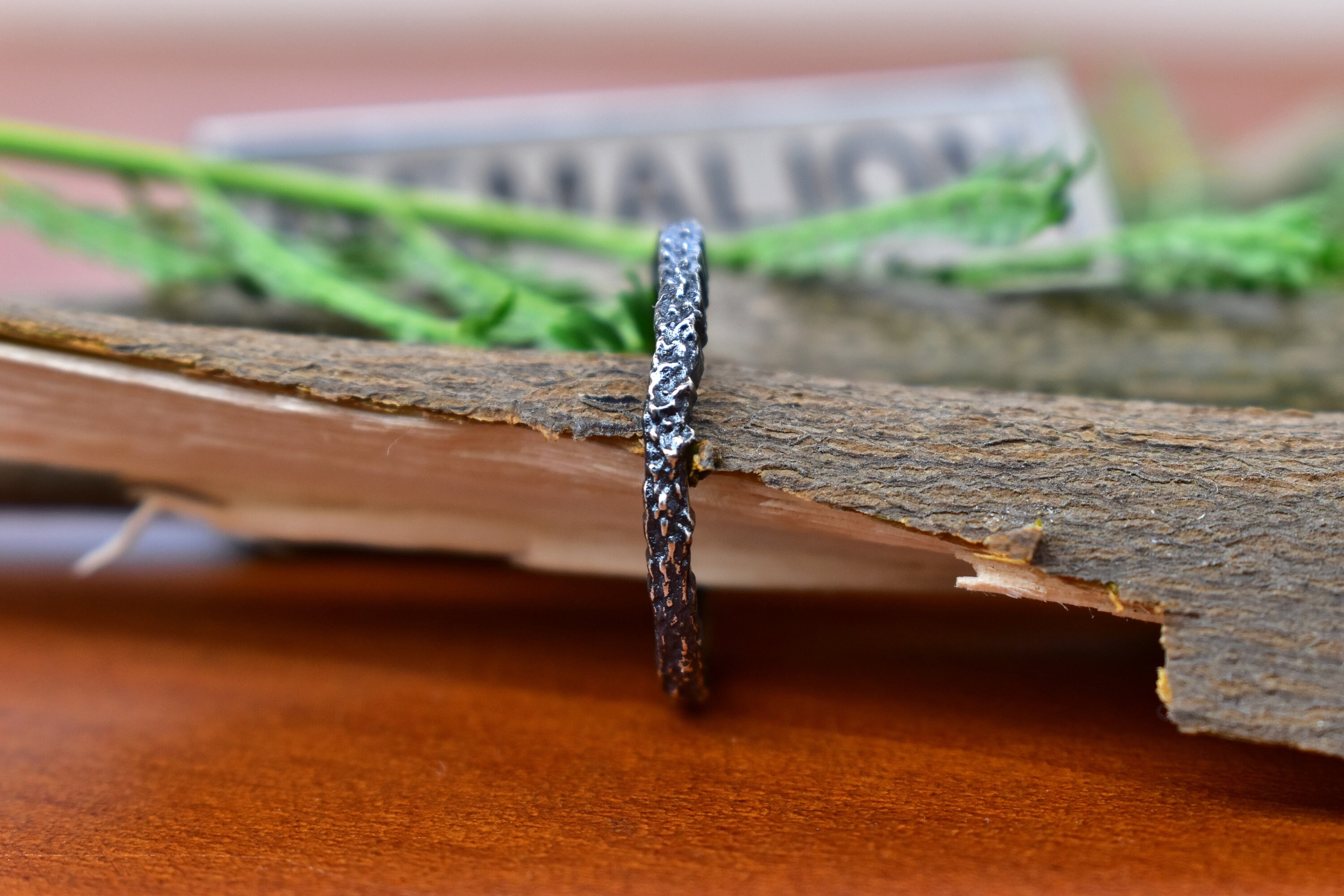 Twig Branch Band, Nature Inspired Band , Tree Band , Branch Ring , Twig ...