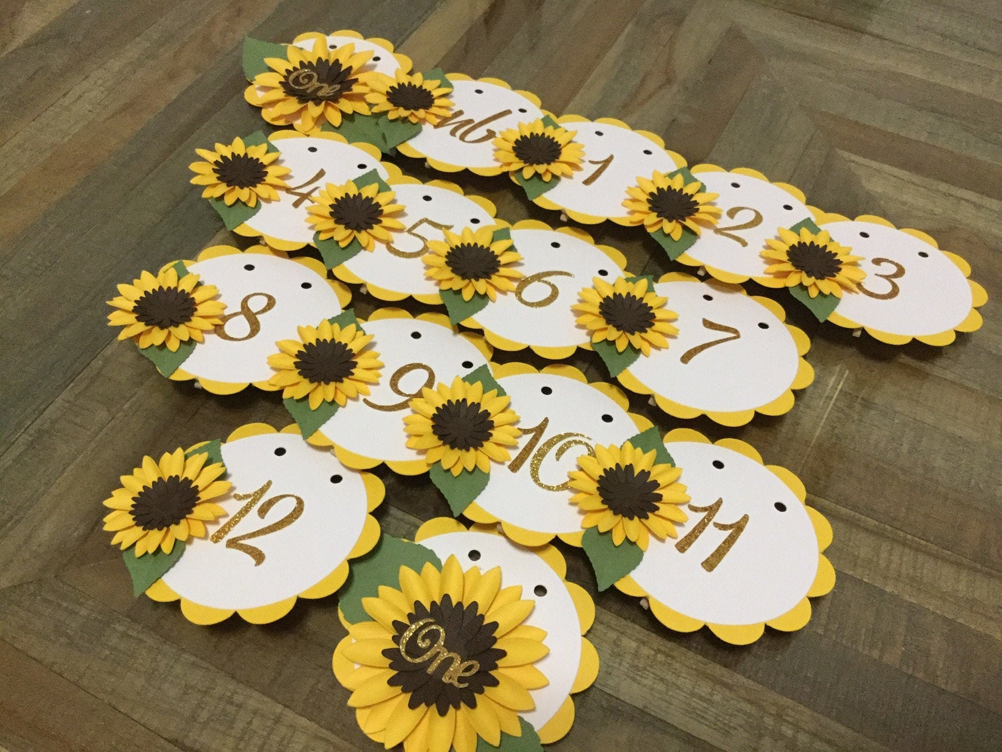 Sunflower Monthly Photo Banner First Year Photo Banner 1st | Etsy