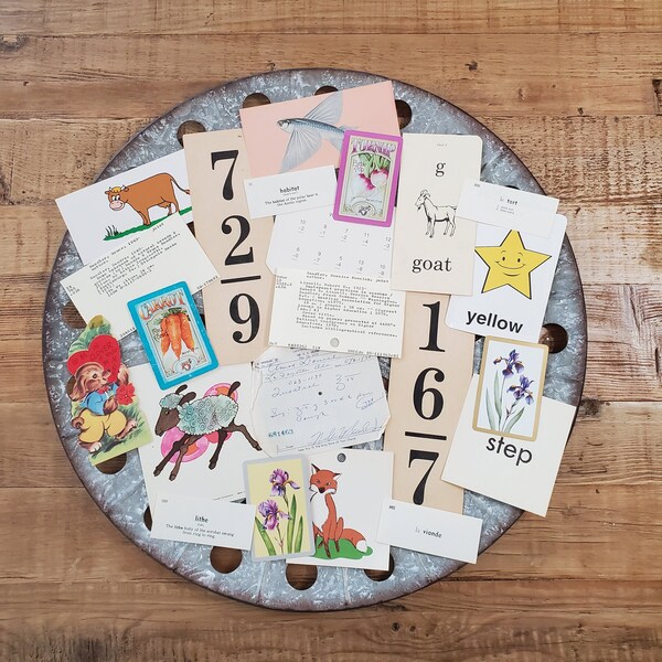 Vintage Flashcards - Etsy