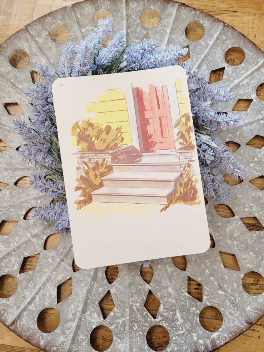Vintage Front Porch Flash Card, Antique Flashcards, Vintage Ephemera ...