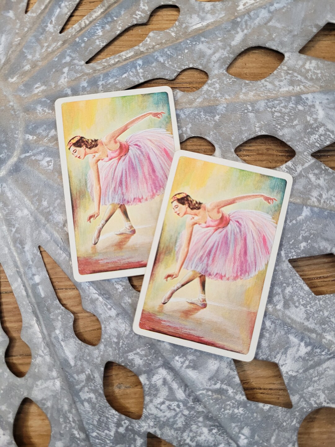 Vintage Ballerina Playing Cards, Antique Ballet Dancer Trade Cards ...