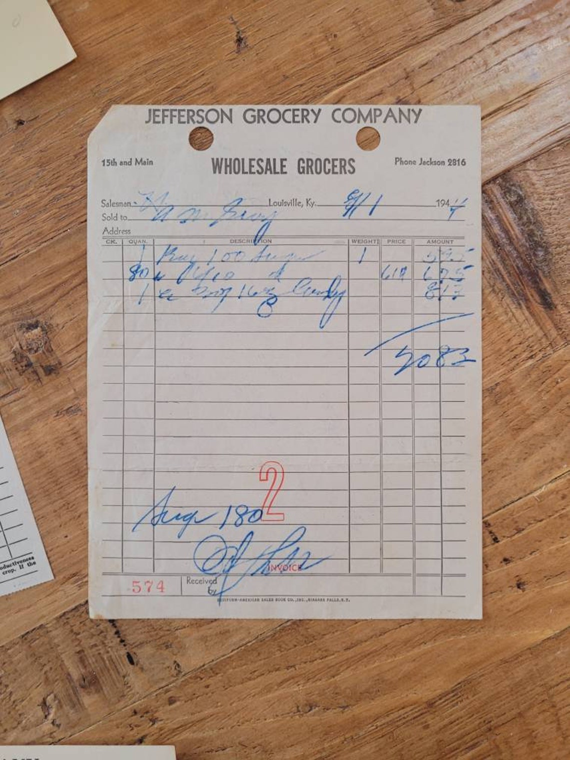 Antique Documents, Antique Invoice, Antique Receipt, 1800s Ephemera ...