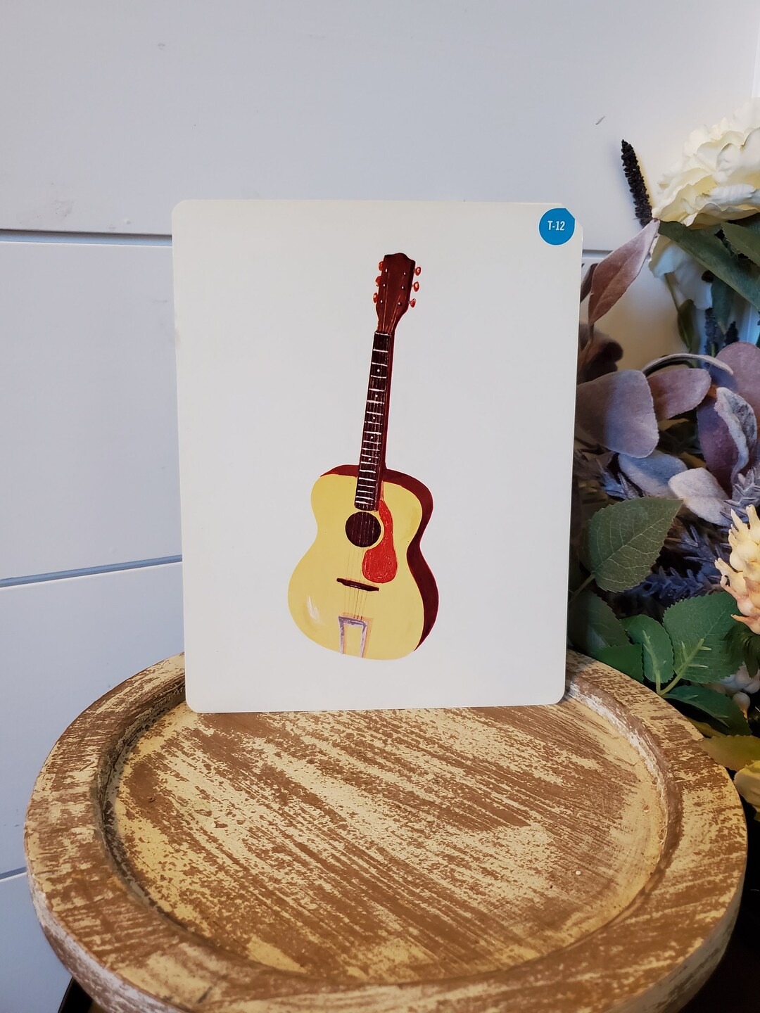 Vintage Guitar Flash Card, Tarjetas antiguas, Vintage efímera ...