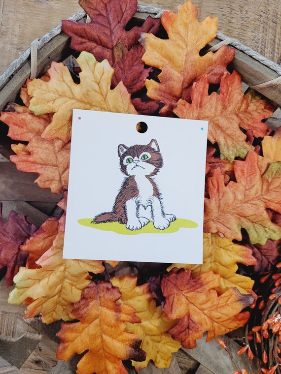Vintage Cat Kitten Flash Cards Cat Lover Gift Antique | Etsy