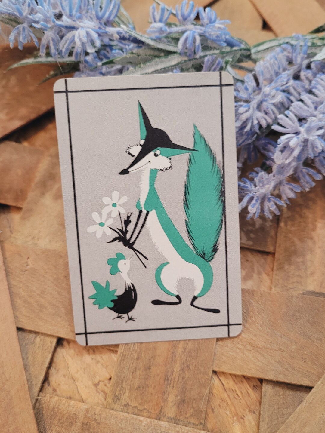 Art Deco Playing Cards, Fox Cards, Chicken Cards, Collectible Cards ...
