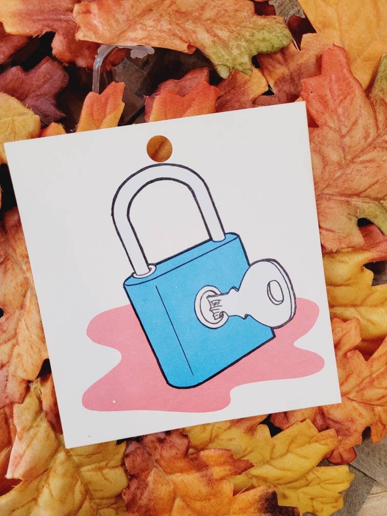 Vintage Lock and Key Flash Cards, Padlock Decor, Antique Flashcards ...