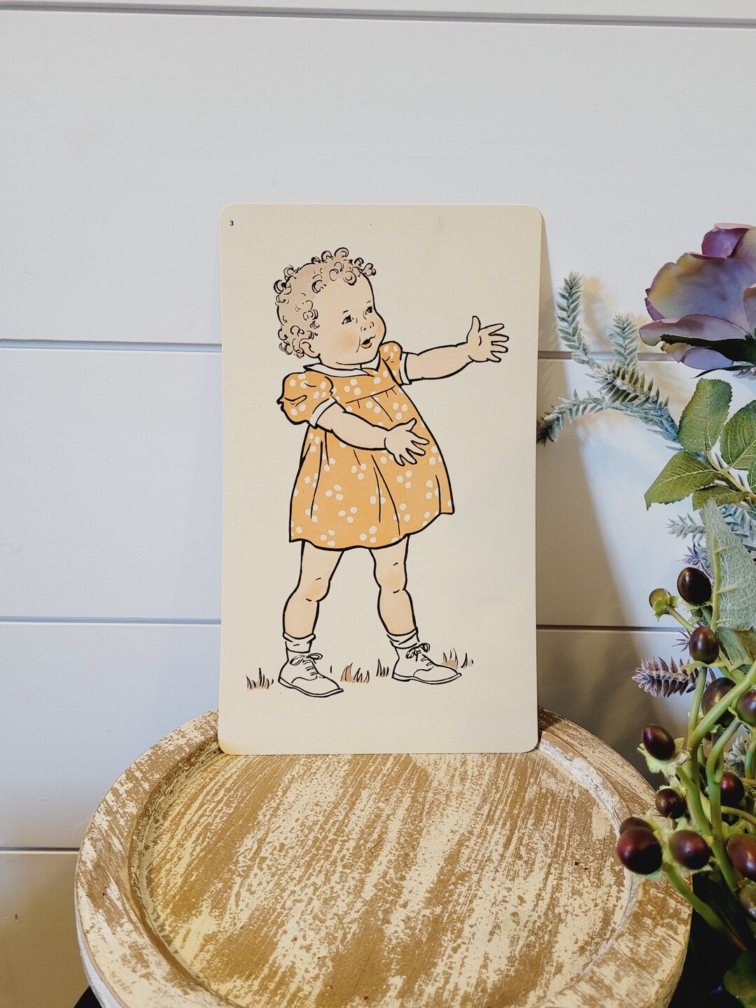 Vintage Baby Sister Flash Card, Scott Foresman Cards, Dick and Jane ...